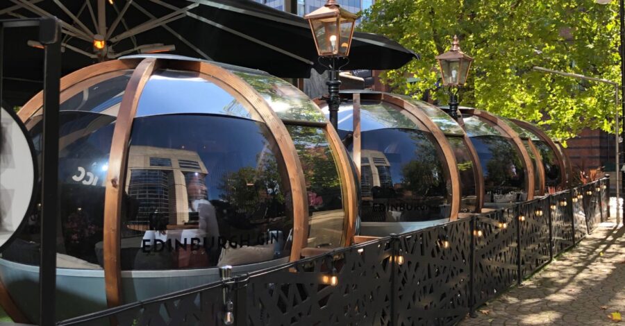 Dining In An Outdoor Pod At Craft, Birmingham - Emma Victoria Stokes